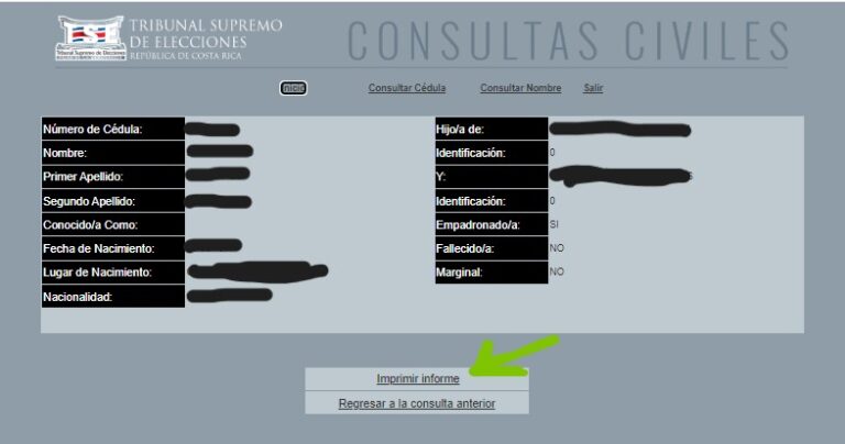 Registro Civil Consulta por cédula – Portalcostarica.org